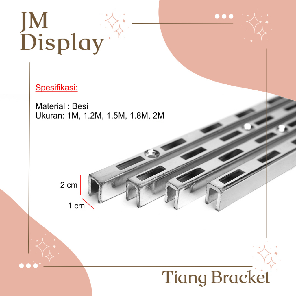 Jual Tiang Bracket / Braket dinding/ Braket Penyangga Rak Dinding ...