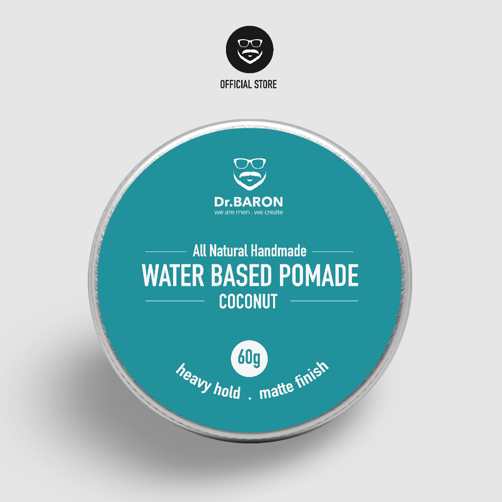 Jual Dr.BARON Standart Waterbased Coconut Pomade 60g for Men’s Hair ...