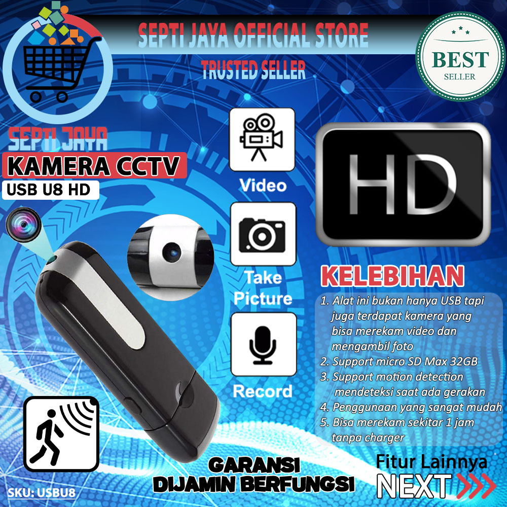 Jual Spy Camera Model USB U8 Kamera Kecil Tersembunyi Pengintai Spy cam ...