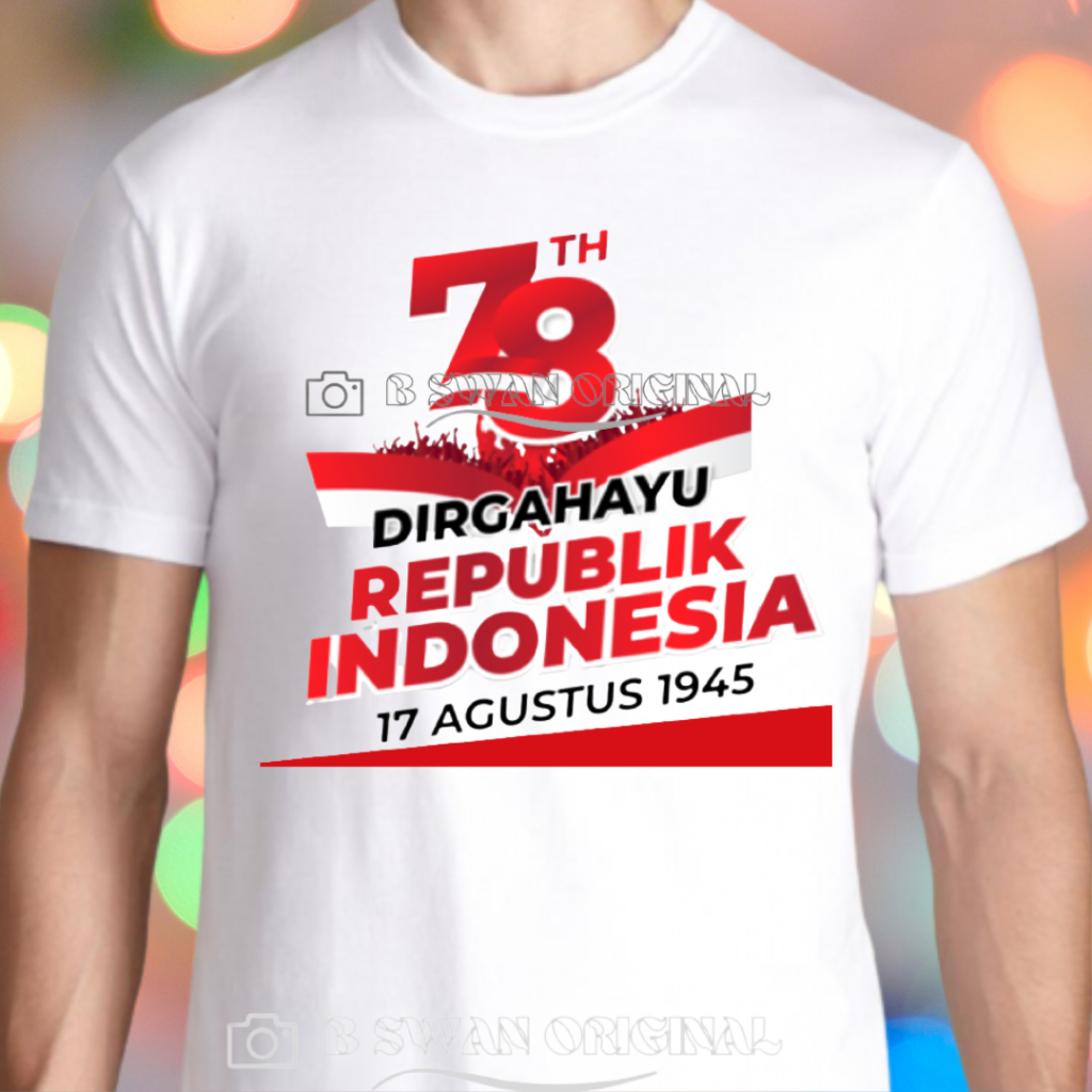Jual Baju Kaos Outfit Pria Wanita Dewasa Anak Anak HUT RI Dirgahayu Kemerdekaan Republik ...