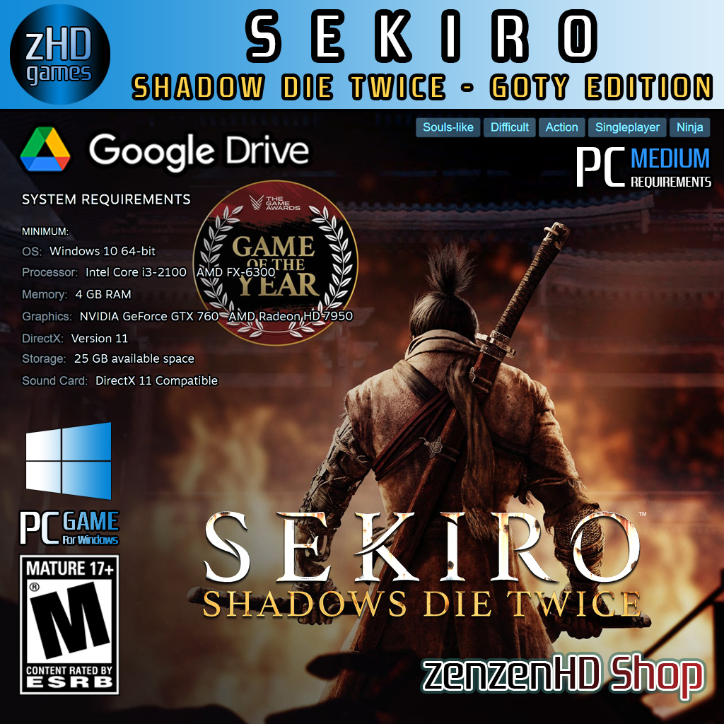 Jual SEKIRO - SHADOW DIE TWICE - GOTY Edition | PC Games | Shopee Indonesia