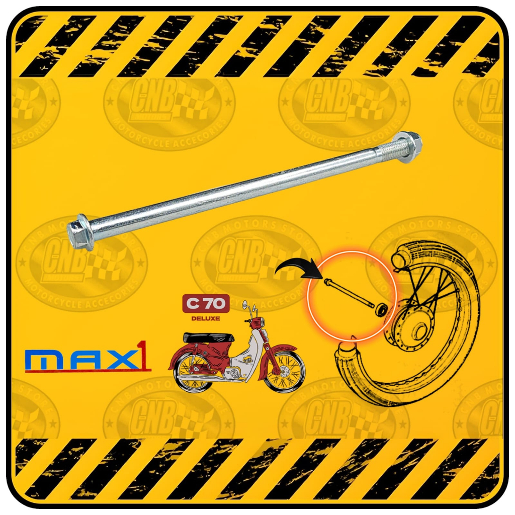 Jual Baut As Roda Depan Honda C70 C700 ASTREA 800 STAR dsb | Shopee ...