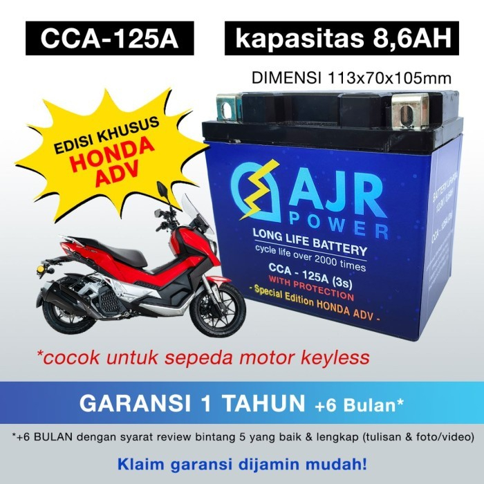 Jual Aki Accu Lithium LiFePo4 sepeda motor 12V 9AH dengan BMS bisa ...