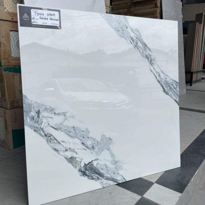 Jual Granite Tile 60x60 Kw1 Exp Arna Tyara White Glazed Polished ...