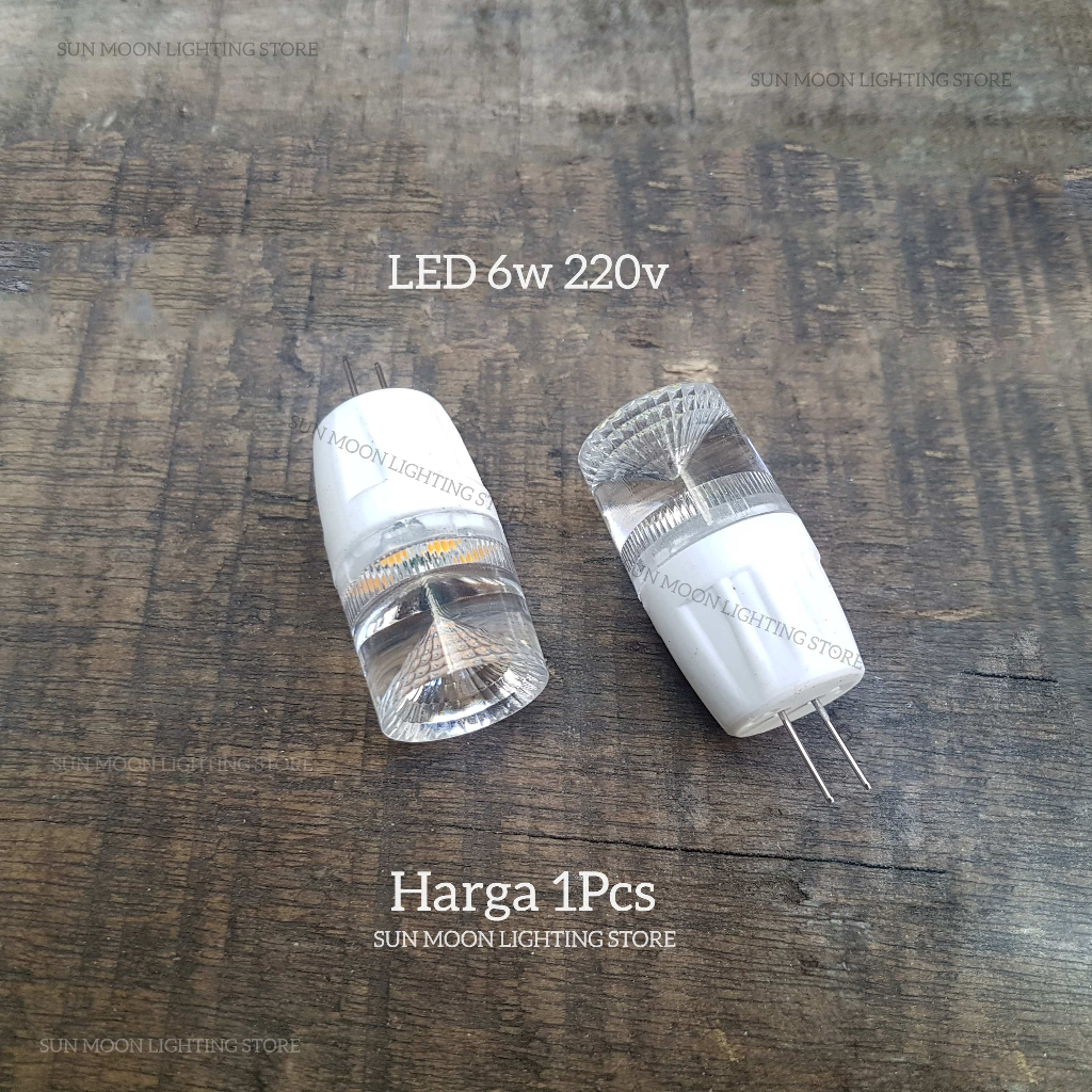 Jual Lampu Halogen Kacang Diamond kaki G4 220V led 6w white / warm ...