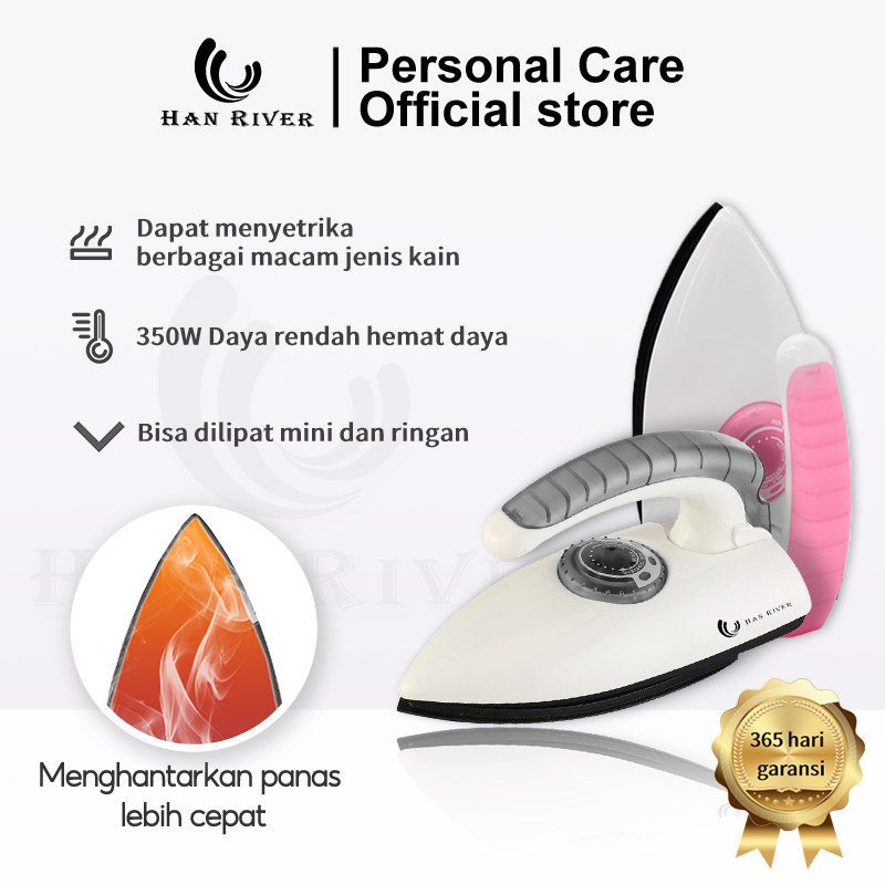 Jual HAN RIVER Setrika Portabel 400W Setrika uap Iron/Mini/Convenient ...