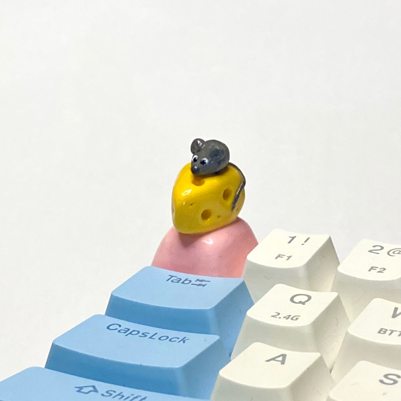 Jual Artisan Keycap Air Dry Clay Homemade | Keycaps R4 | Yellow Cheese ...