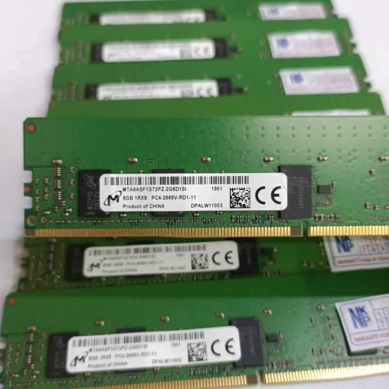 Jual Ram Memory Server ddr4 8Gb pc4-2666V Ecc Register RDIMM FOR PC SERVER XEON | Shopee Indonesia