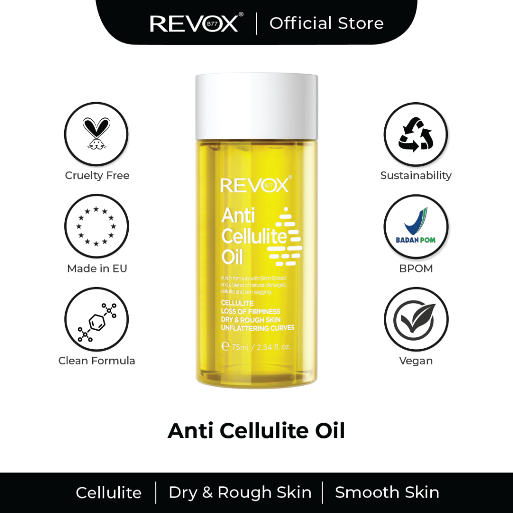 Jual REVOX B77 Anti Cellulite Oil 75ml | Selulit Mengencangkan Tubuh ...