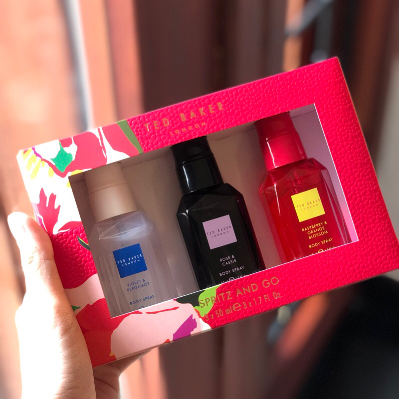 Jual Ted Baker London Spritz and Go Body Spray / Body Mist 50ml x 3 ...