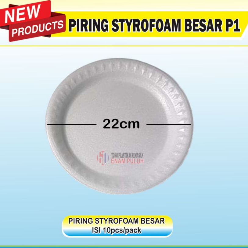 Jual Piring Styrofoam Besar P1 | Shopee Indonesia