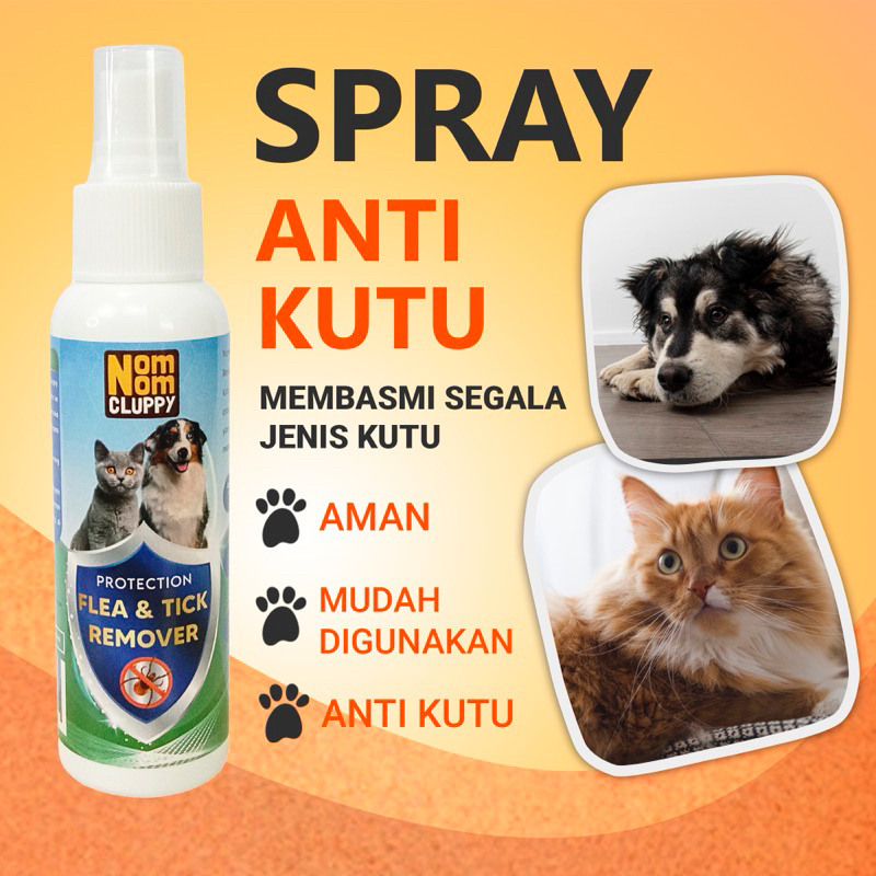 Jual SPRAY ANti kutu Kucing Anjing Nom Nom Cluppy 100 ML / NomNomCluppy ...
