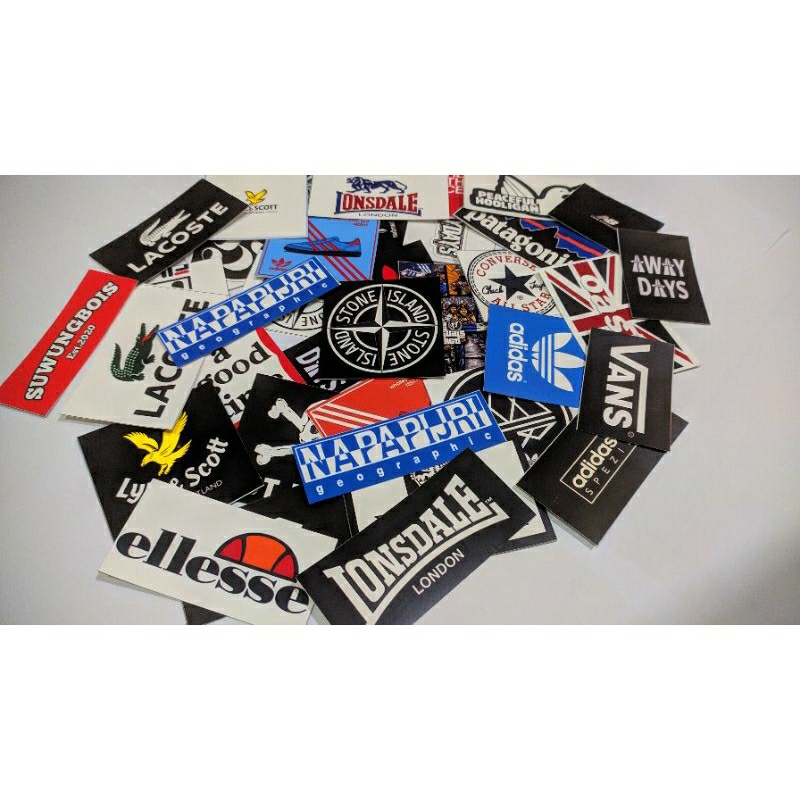 Jual sticker brand casual holigans Bijian Beli 10 free 3 pcs | Shopee ...