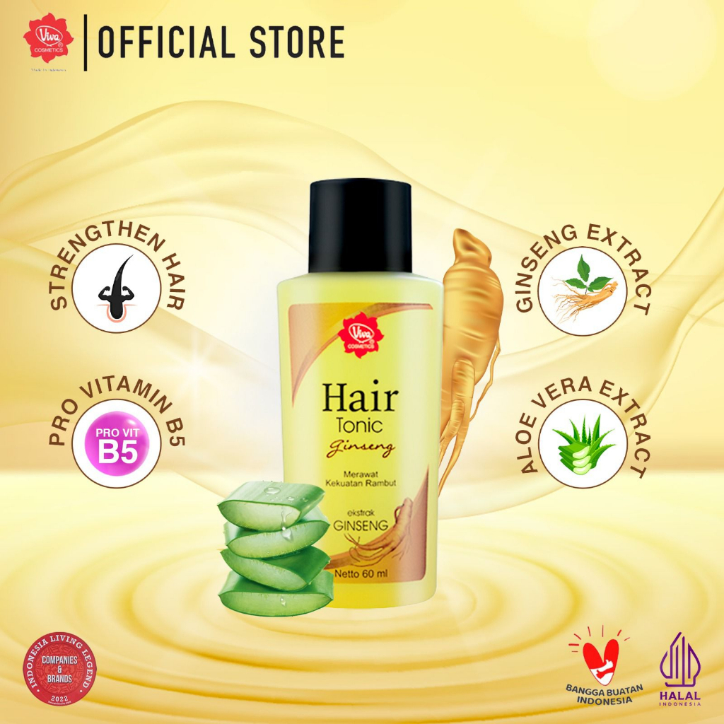 Jual Viva Hair Tonic Ginseng with Pro VIT B5, Ginseng Extract & Aloe ...