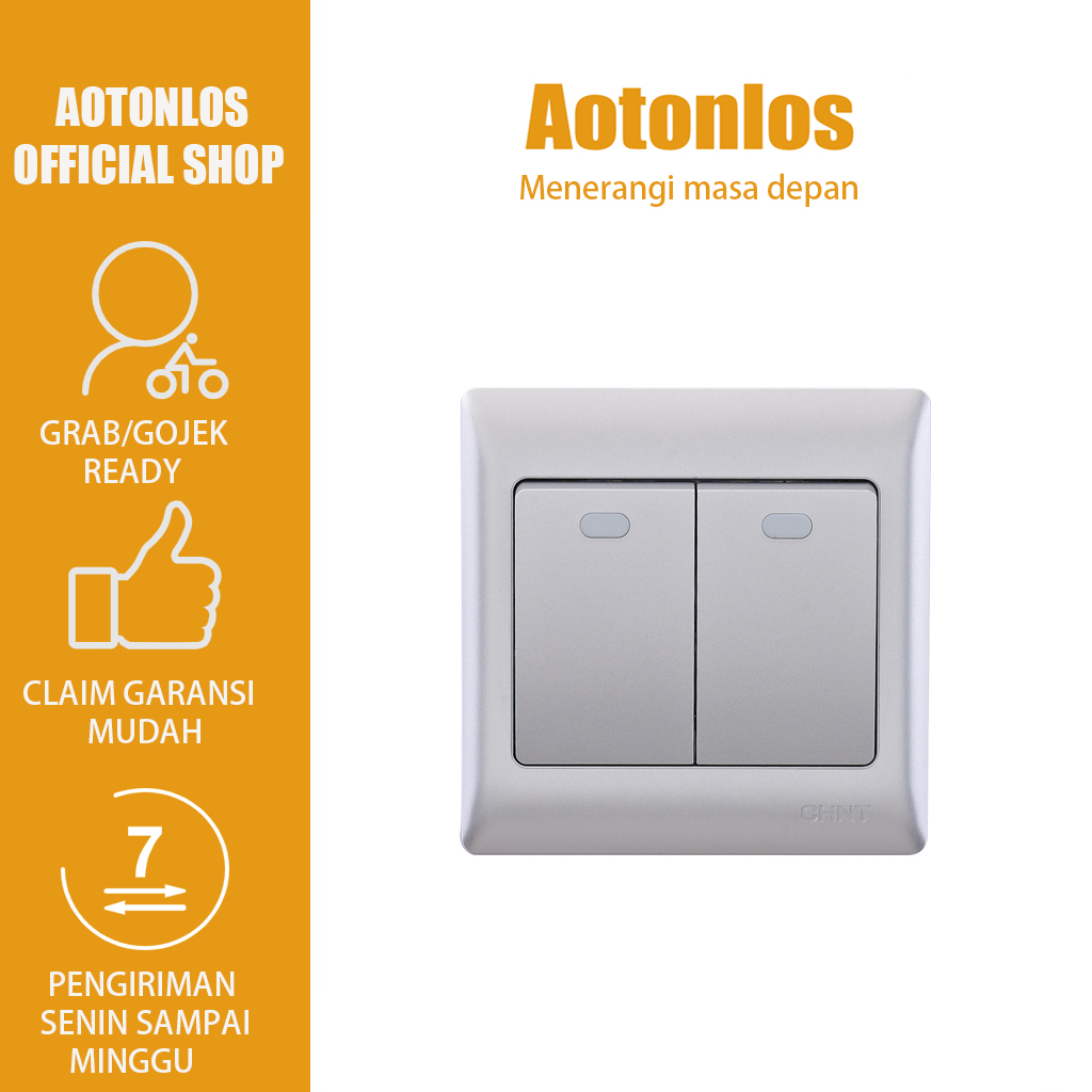Jual CHINT NEW7G - Silver/Perak 2 Gang 1 Way Switch/Saklar | Shopee ... Jual CHINT NEW7G - Silver/Perak 2 Gang 1 Way Switch/Saklar | Shopee ...