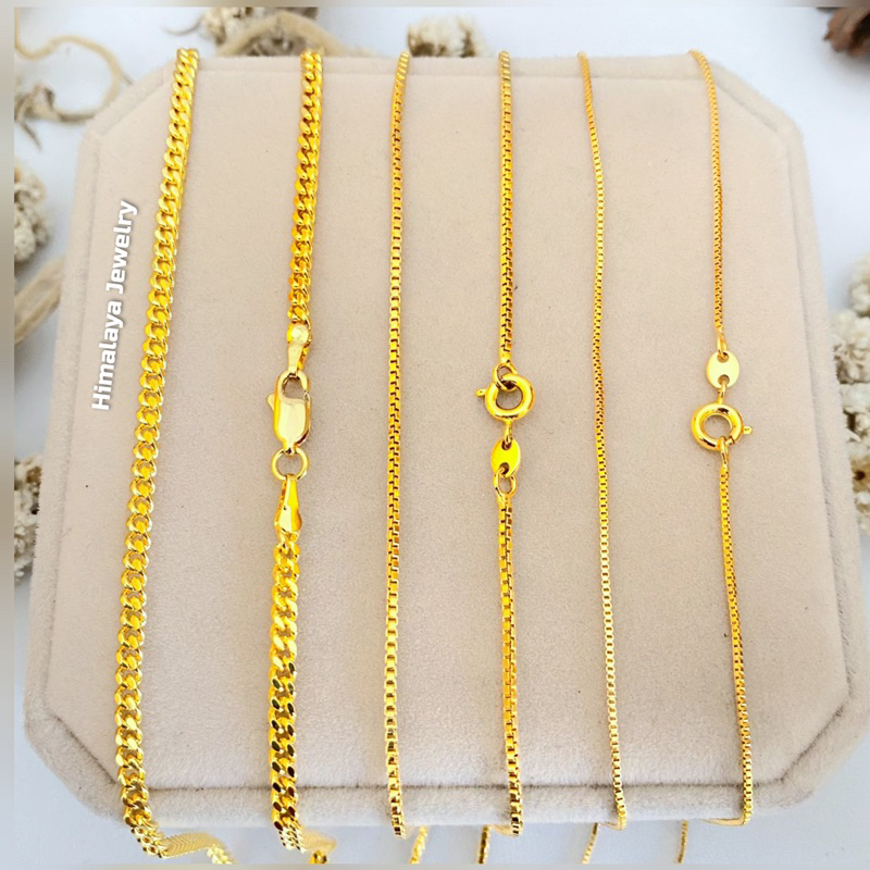 Jual KODE 001 Kalung rantai & Kalung italy Pria Wanita Tembaga lapis ...