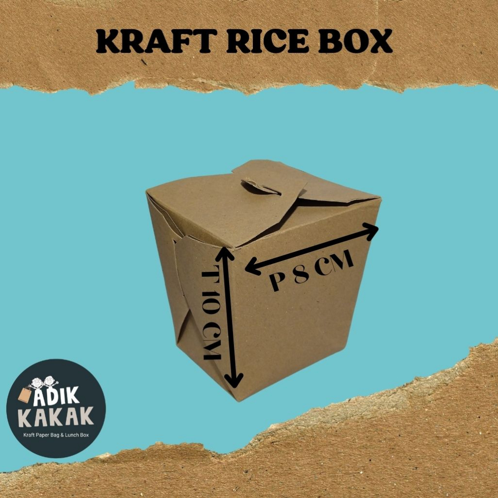Jual PAPER RICE BOX / FOOD PAIL / RICE BOX PAPER / FOOD PACKAGING ...