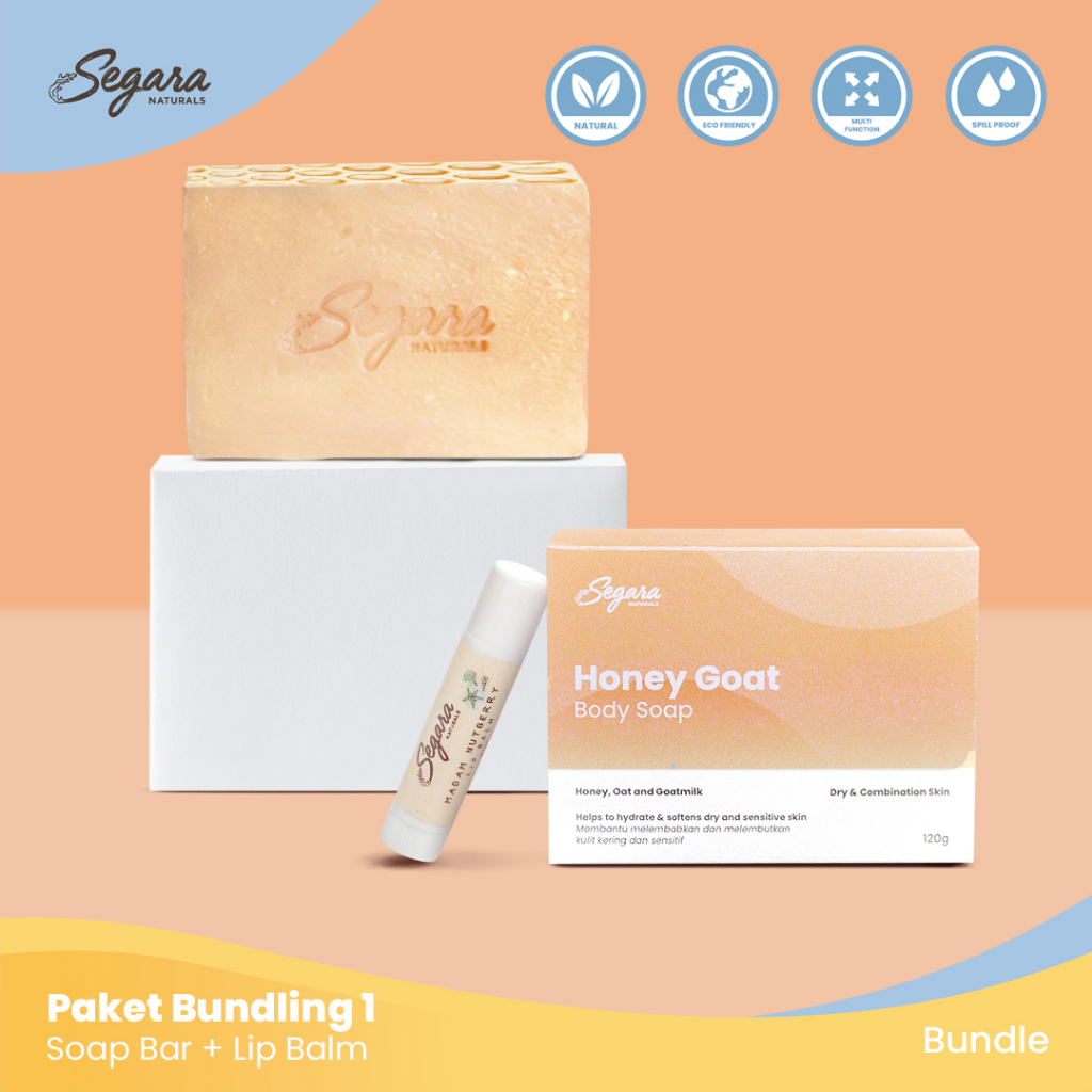 Jual Segara Naturals Smiley Set: Sabun Batang Alami, Lip Balm Alami ...