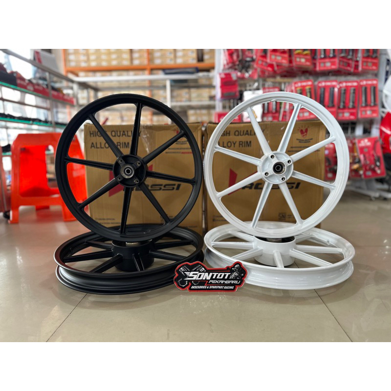 Jual VELG V ROSSI SWAN SUPRA FIT 140x160-17 BLACK | Shopee Indonesia