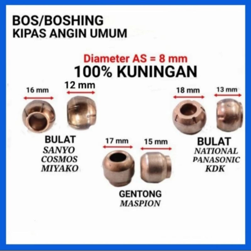 Jual BOS / BOSHING KIPAS ANGIN UMUM | Shopee Indonesia