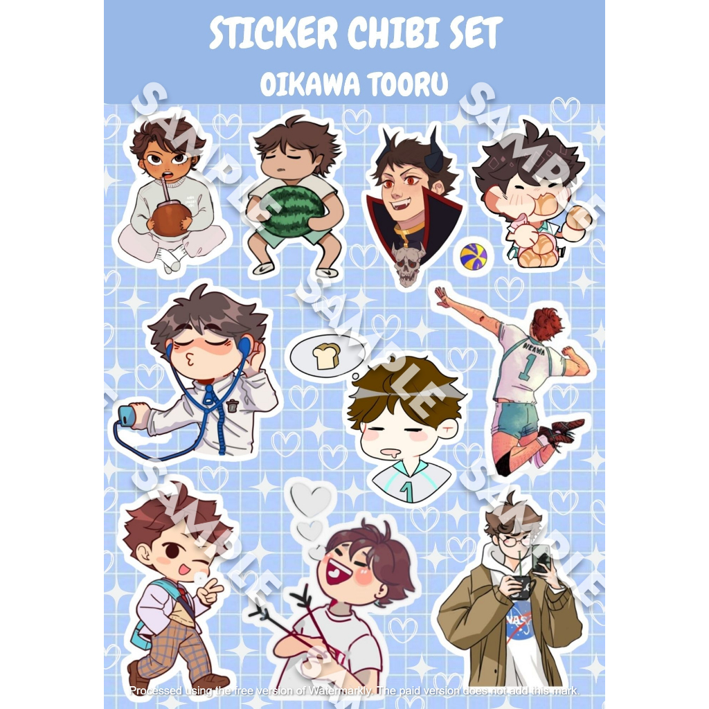 Jual STICKER CHIBI SET A6 HAIKYUU EDISI ALL TEAM MAIN CHARACTER ...