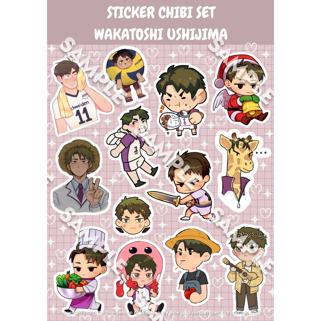 Jual STICKER CHIBI SET A6 HAIKYUU EDISI ALL TEAM MAIN CHARACTER ...