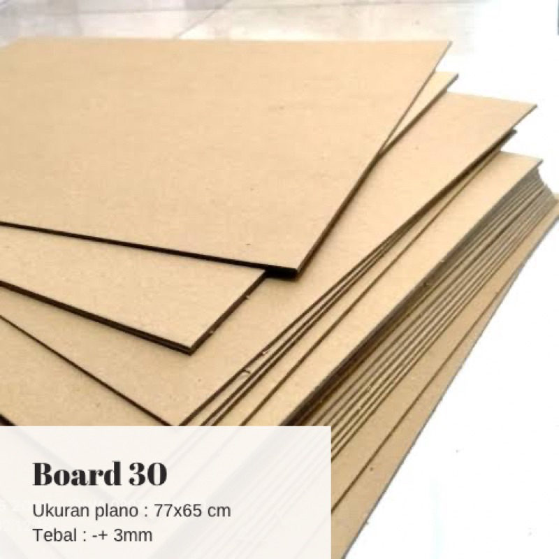 Jual Karton Board 30 Plano 77x65 cm Yellow Board | Shopee Indonesia