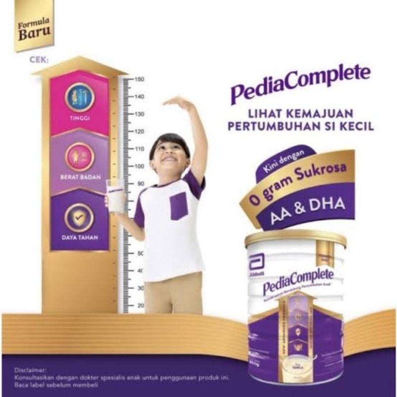 Jual Pediasure Complete Vanilla 850 gram - PediaComplete kemasan baru | Shopee Indonesia