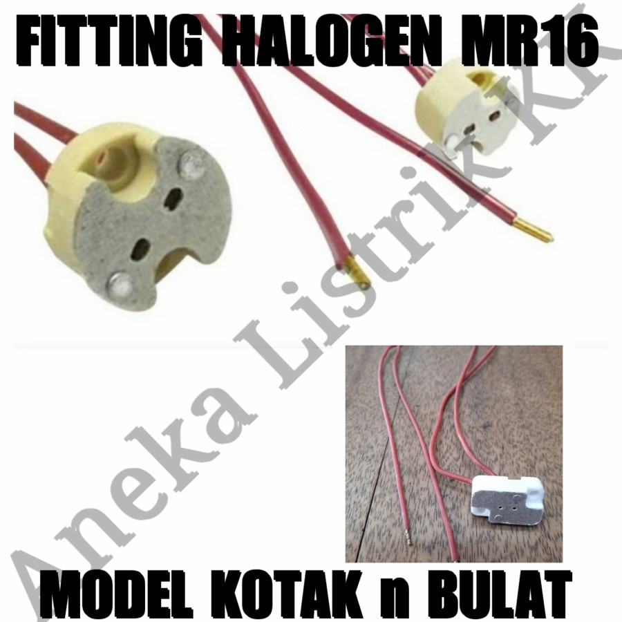 Jual FITTING HALOGEN MR16 HIGH QUALITY KAKI FITING COLOK HALLOGEN MR 16 ...