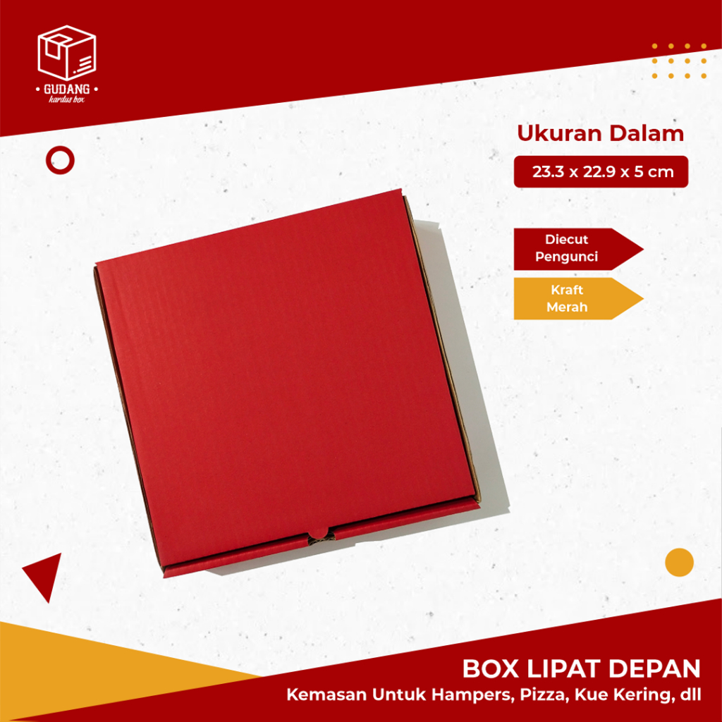 Jual Box DC LD (23 x 23 x 5 cm) Box/Kardus/Karton/Polos/Pizza/Hampers ...