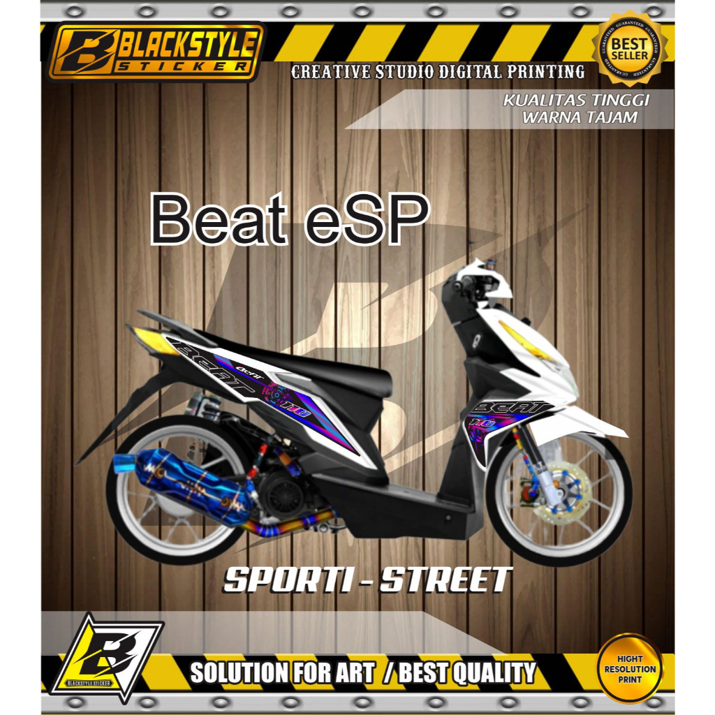 Jual STIKER BEAT ESP / SPORTY 2017 / STRIPING /HONDA BEAT STREET ...