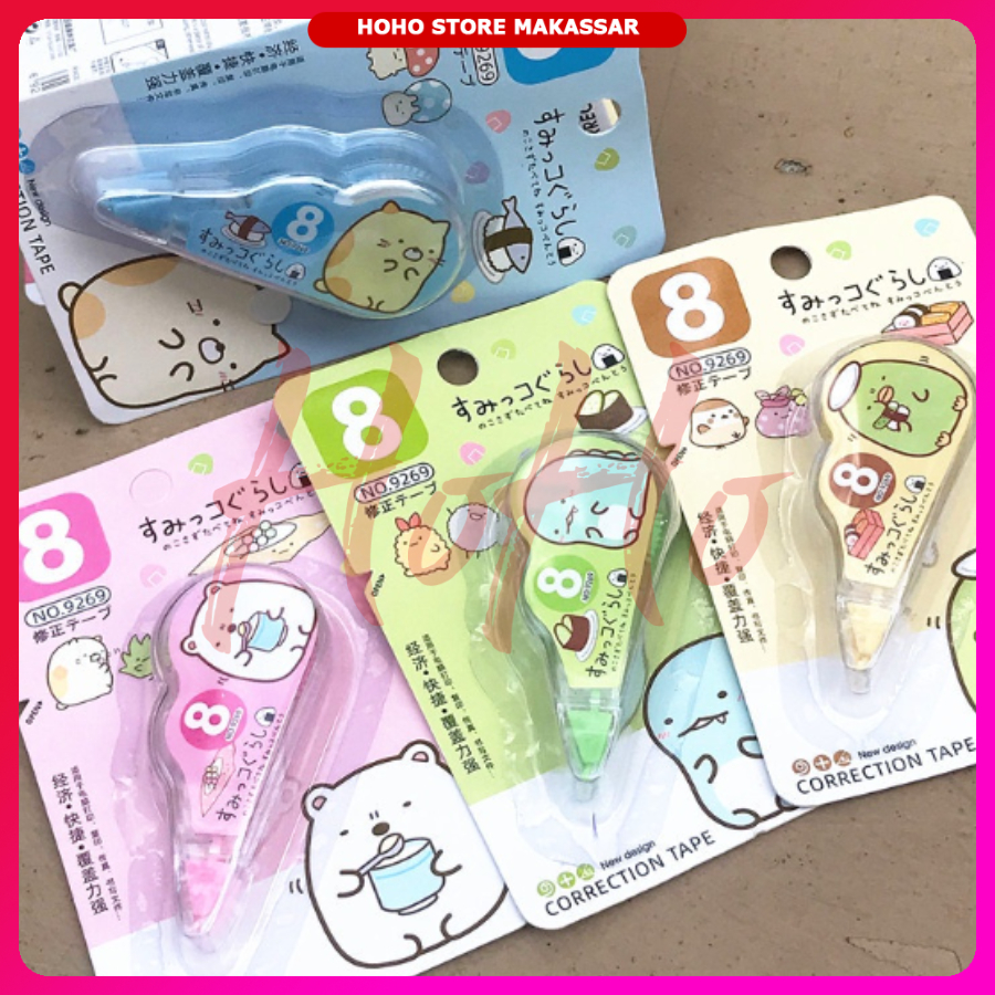 Jual Correction Tape Tipe-x Karakter Lucu TIP EX Kertas Roll Label Pita ...