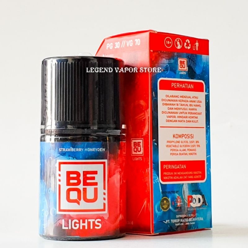 Jual FREEBASE - LIQUID BEQU LIGHTS Strawberry Honeydew 60ML 3MG ...