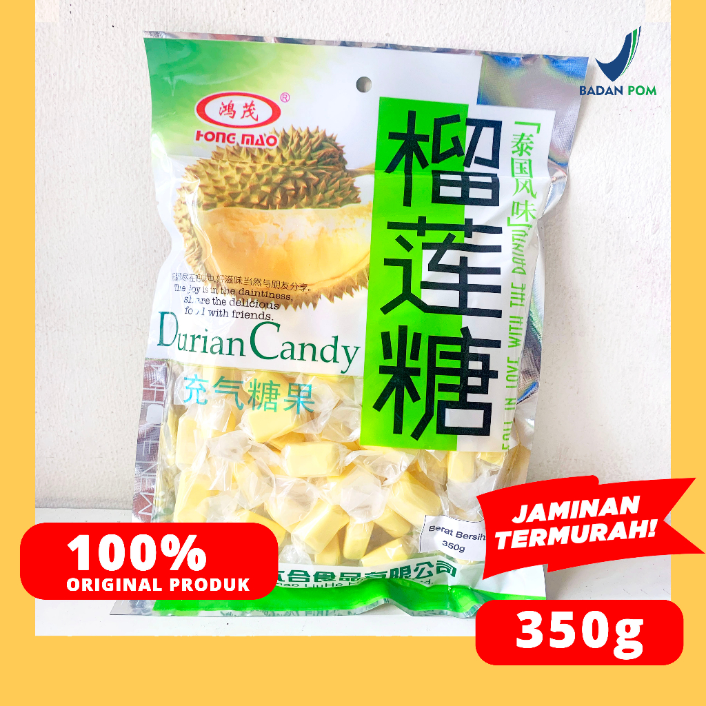 Jual PERMEN LUNAK RASA DURIAN / DUREN 350g HONG MAO | Shopee Indonesia