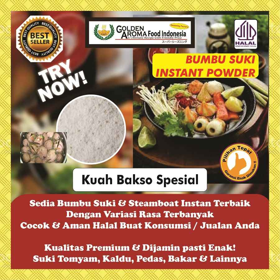 Jual BUMBU SUKI INSTAN Kuah Bakso Spesial 1Kg Steamboat Shabu Hotpot ...