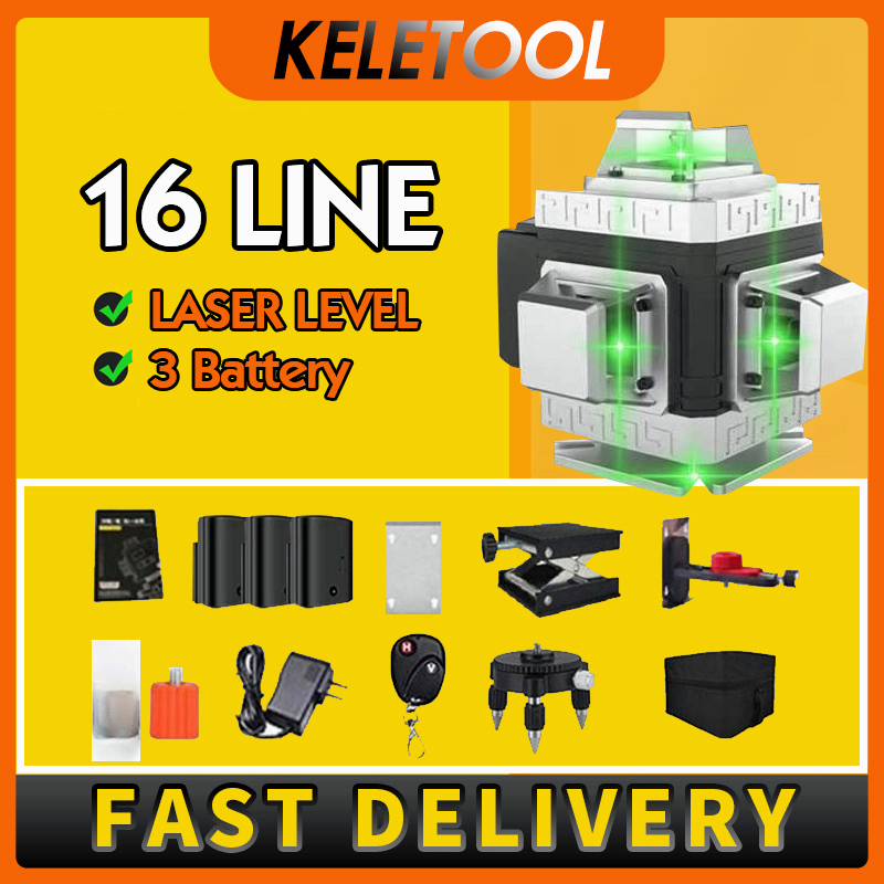 Jual 4d laser level 16 line laser bangunan laser level laser leveling ...