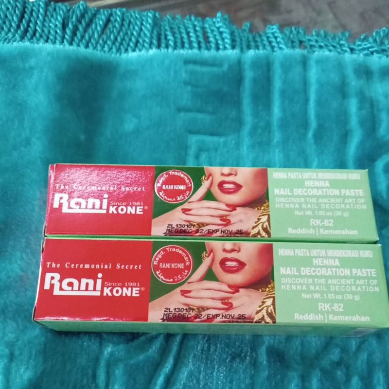 Jual rani kone henna paste RK-99 atau rk 82 mahendi tangan dan kuku ...