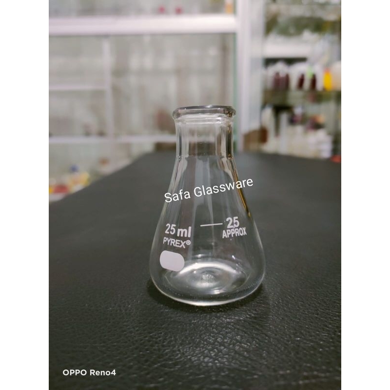 Jual Erlenmeyer Flask 25ml / Labu Erlenmeyer 25ml Pyrex | Shopee Indonesia