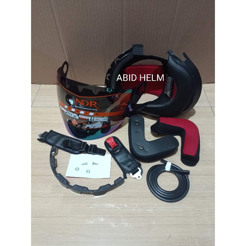 Jual busa helm kyt 2 vision satu set kancing klip BESI dan PLASTIK kaca ...