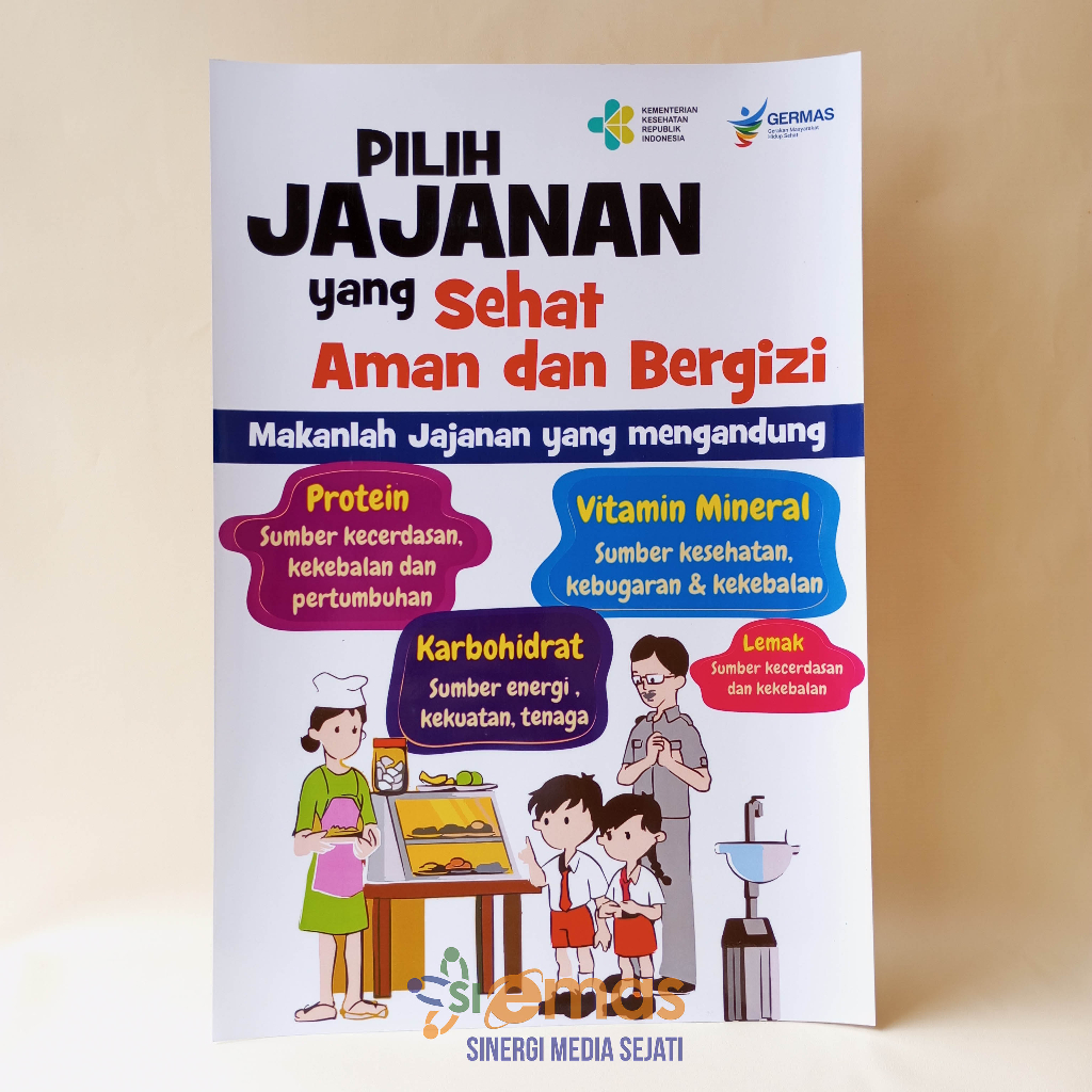 Jual Poster Sekolah | Poster Pilih Jajanan yang Sehat Aman dan Bergizi ...