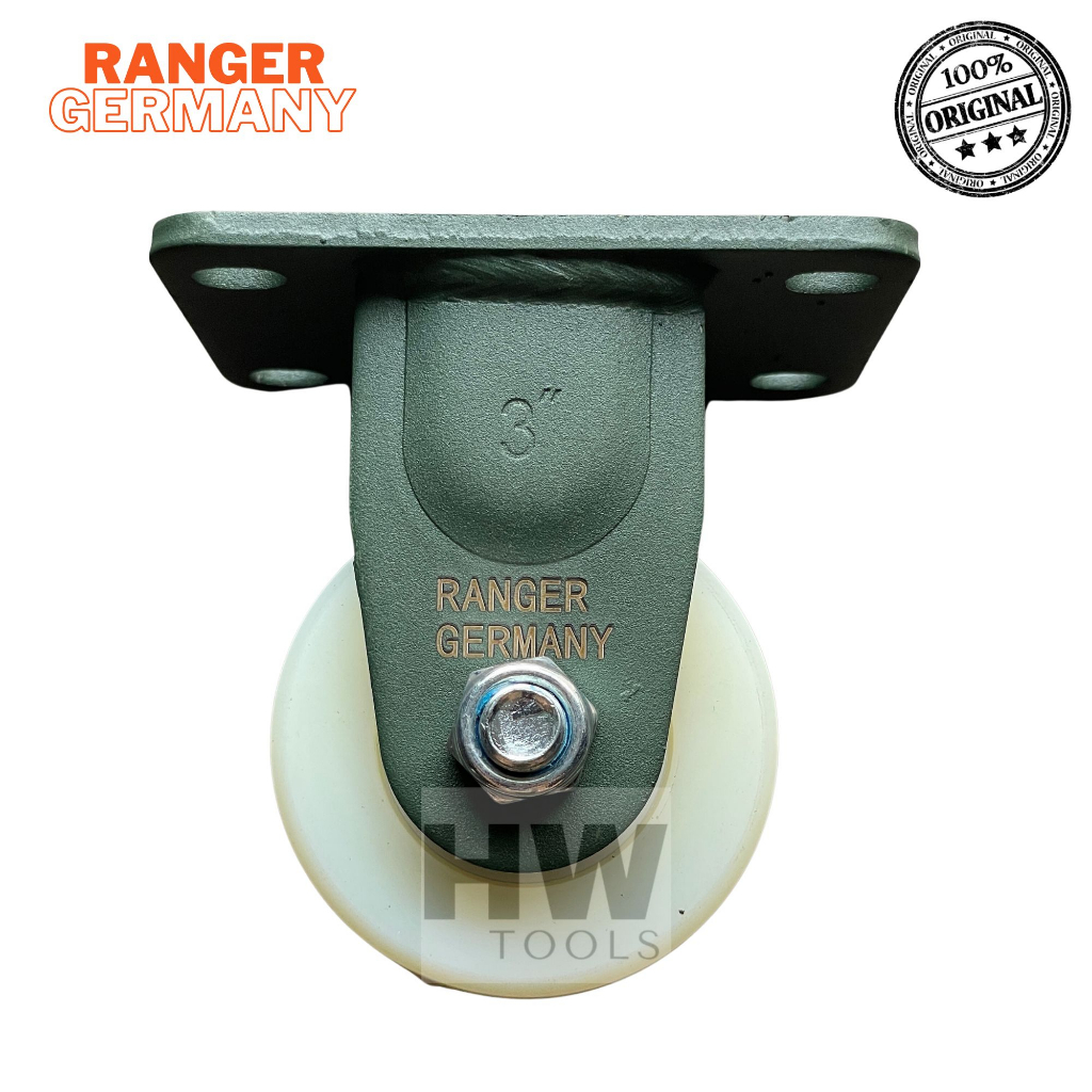 Jual Roda Troli Gepeng 3 Inch Nylon Super Heavy Duty Mati Fixed Castor ...