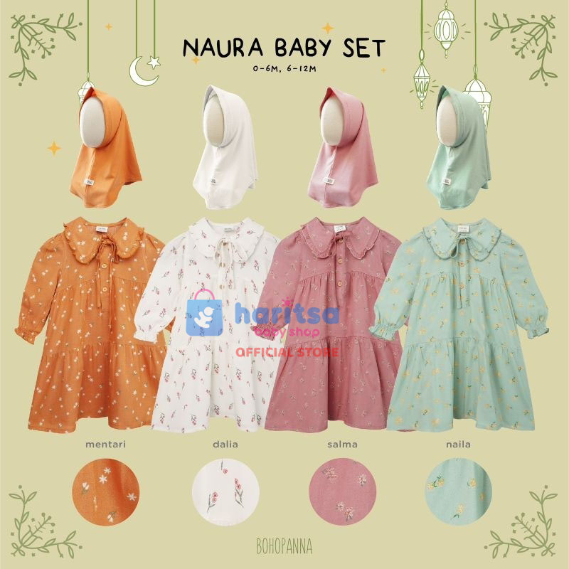 Jual BOHOPANNA - RAYA COLLECTION - NAURA BABY SET - Setelan Bayi | Shopee Indonesia