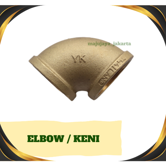 Jual ELBOW / KENI 3/8" SAMBUNGAN KUNINGAN YK | Shopee Indonesia