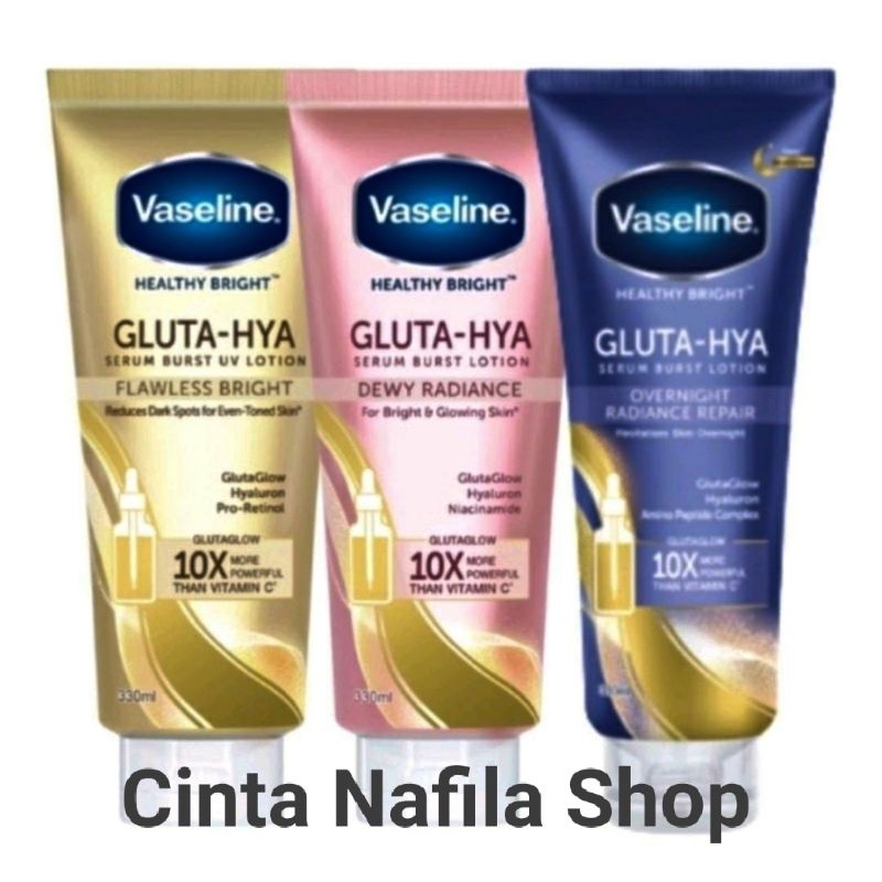 Jual Vaseline Healthy Bright Gluta Hya Serum Brust UV lotion bright ...