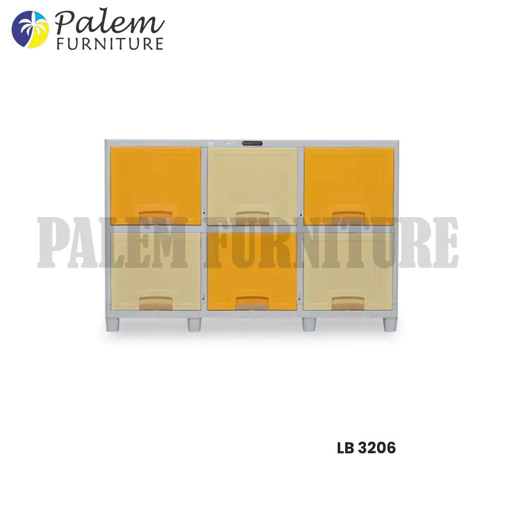 Jual LOCKER BOX NAPOLLY LB 3206 / LEMARI PAKIAN PLASTIK 6 PINTU / LACI BOX NAPOLLY SERBAGUNA DAN ...