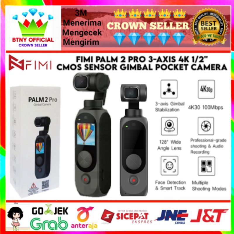 Jual FIMI Palm 2 Pro Camera Gimbal 3 Axis Stabilizer fimi palm 2 pro 4K | Shopee Indonesia