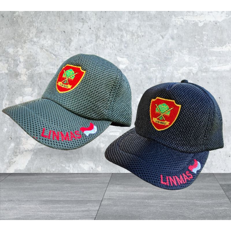 Jual topi linmas jaring doublemess | Shopee Indonesia
