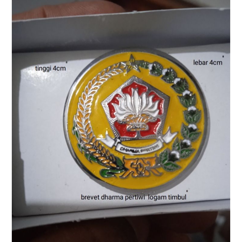 Jual brevet wing pin lencana dharma pertiwi tni ad paku magnet | Shopee ...
