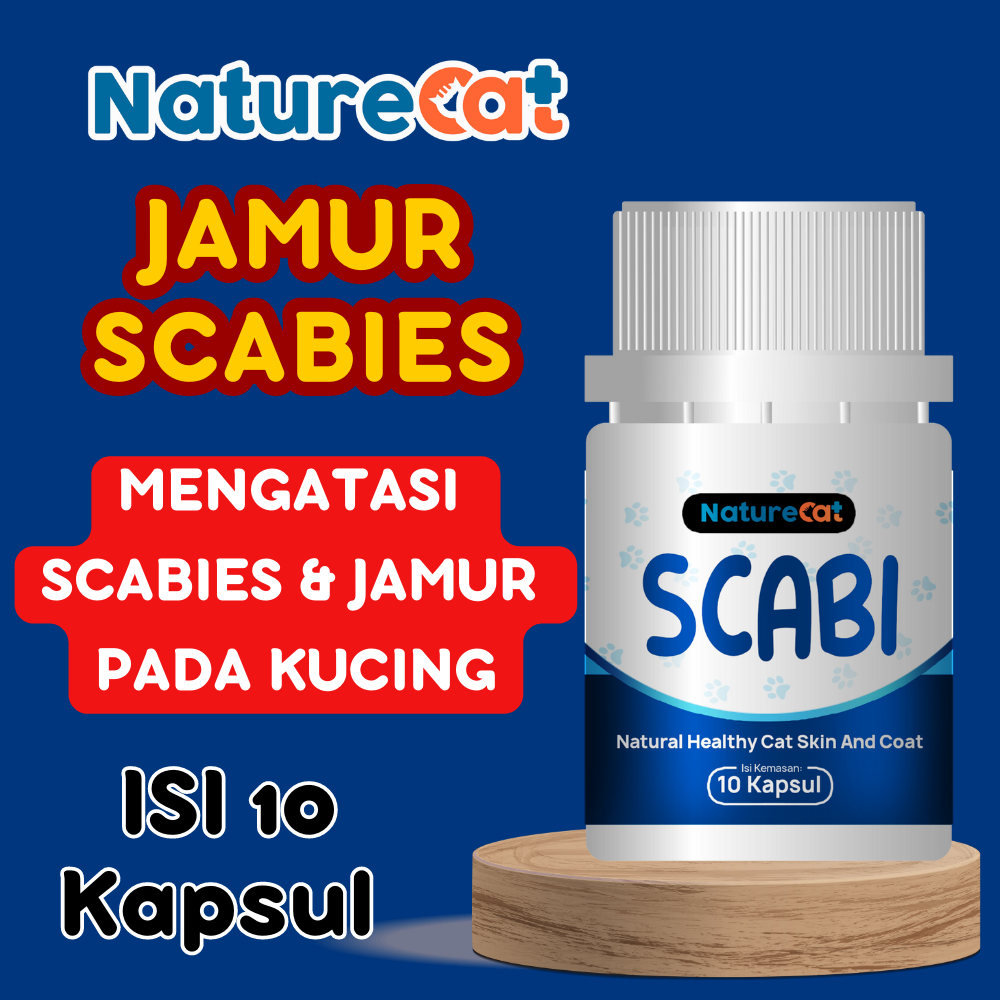 Jual Nature Cat Scabi Vitamin Kucing Untuk Anti Scabies Jamur Ringworm ...