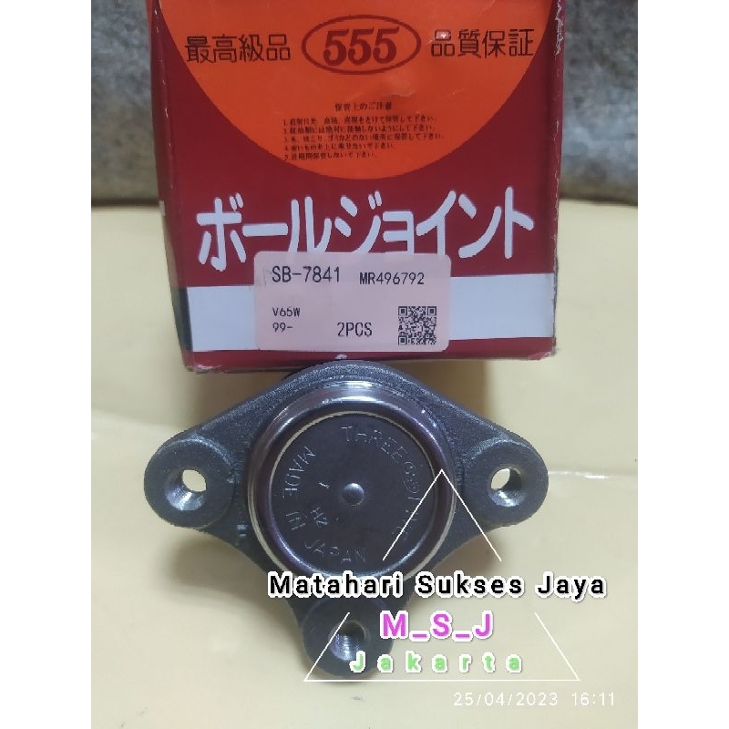 Jual Ball Joint Up Baljoint Atas Pajero Sport Triton SB-7841 MR496792 ...